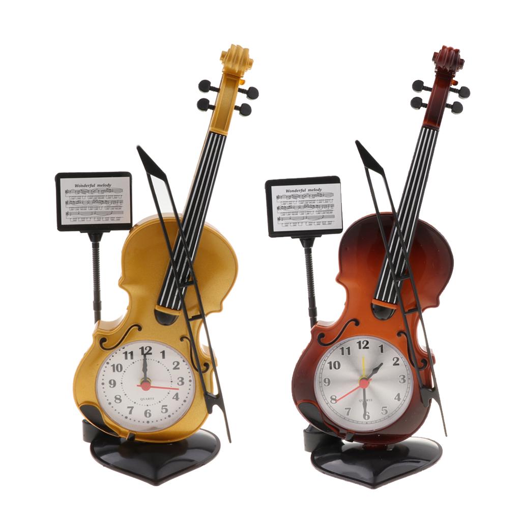Buy Adorable Violin Alarm Clock Home Decoration Kids Bedside Ornament ...