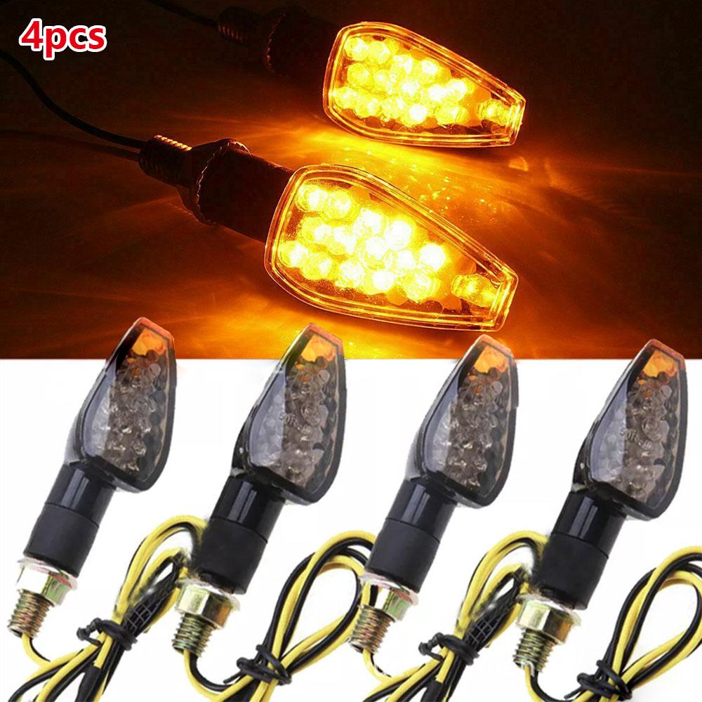 Buy 4x Motorcycle LED Indicators Turn Signal Light Amber Light Bulb ...