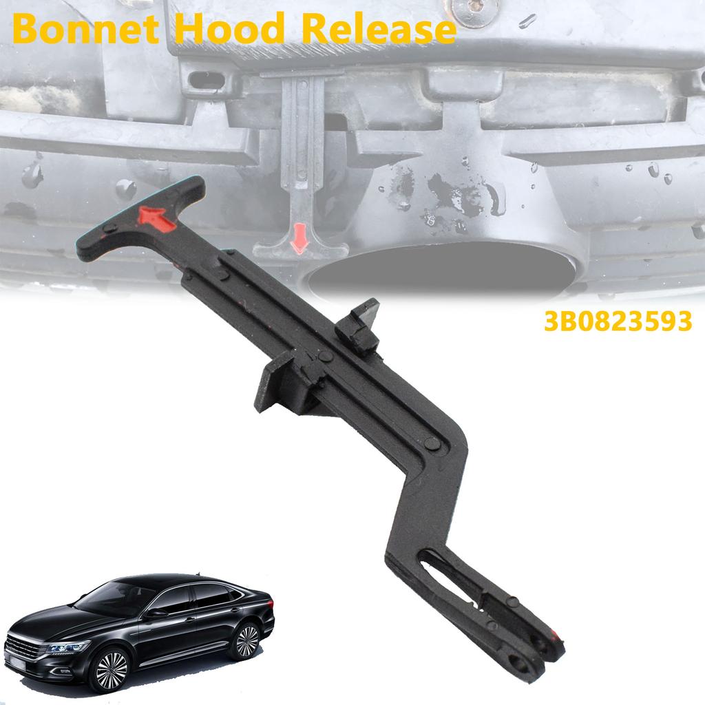 2PCS/Set Bonnet Hood Release Rod Lock Latch Handle 3B0823593 For ...