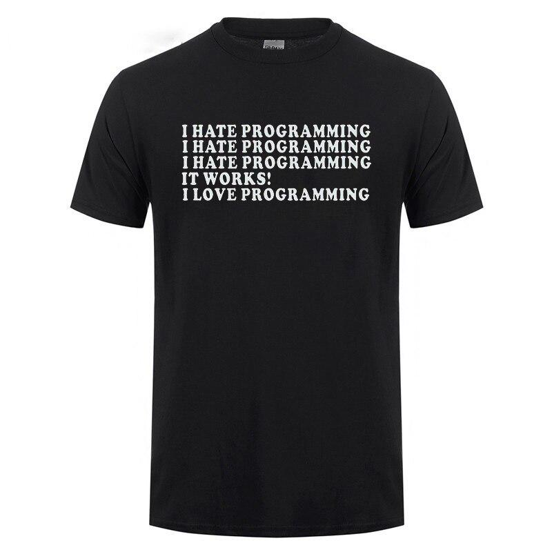 Buy I Hate Code Programming Computer Programmer Coding Men Short Sleeve Male Comedy Funny T ...