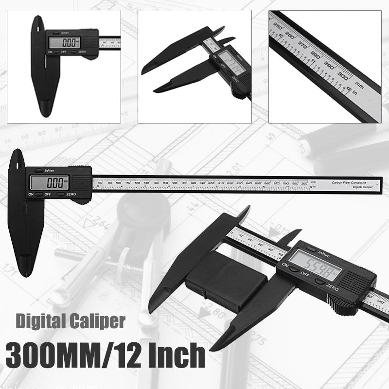 Buy 12 Inch 300mm Digital Electronic Vernier Caliper with Long Jaw 90mm ...