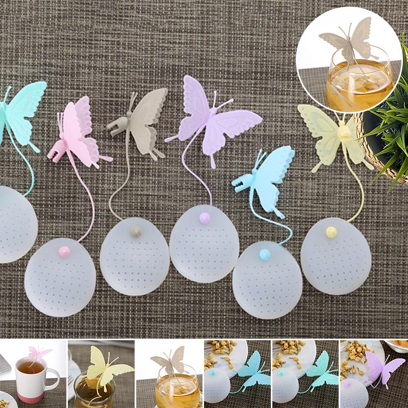 Buy Butterfly Shaped Tea Infuser Strainer Tea Bag Reusable Tea Filter ...