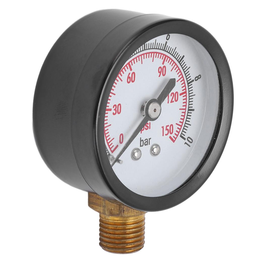 Cheap Pressure Gauge Vertical Pressure Meter Liquid Monitoring Measurement 0‑10 Bar 0‑150 Psi G1 ...