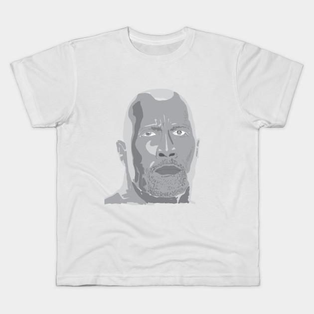 Buy Children Cartoon Dwayne The Rock Johnson Print Funny Game T Shirt ...