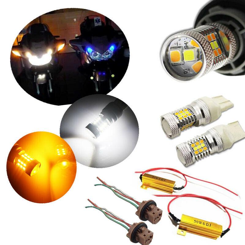 Buy iJDM For 2002-14 Honda ST1300 Dual-color White&Yellow LED Bulbs ...