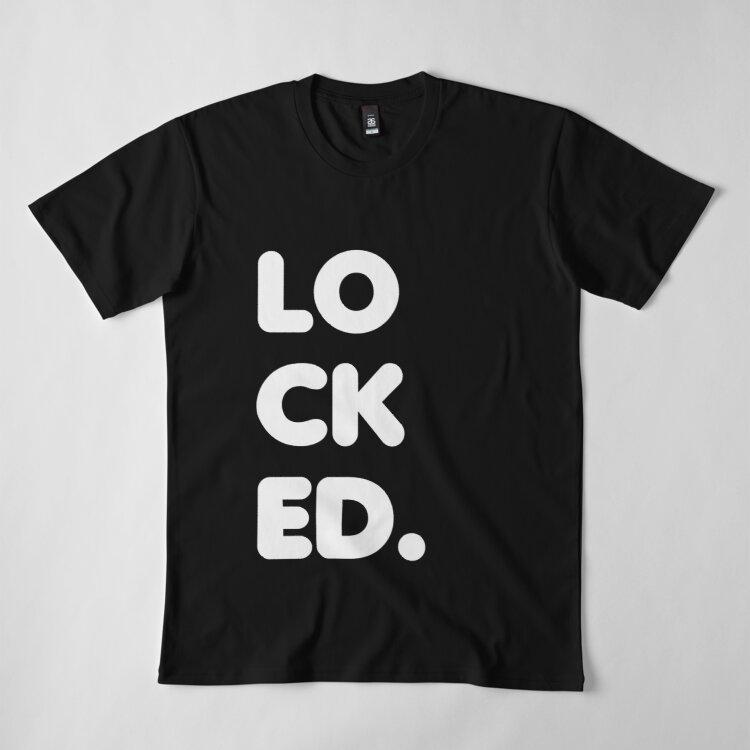 Buy Men Premium Cotton Harajuku T-Shirt Locked Period Celebrate Your ...