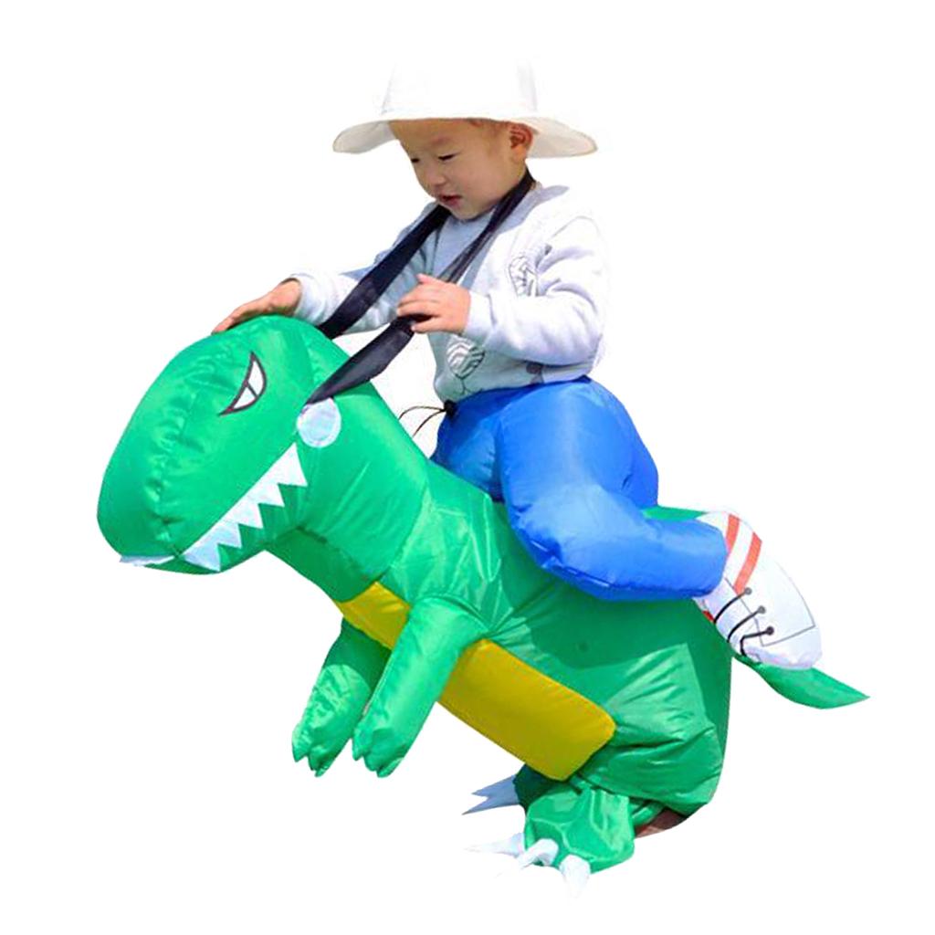 Buy Inflatable Dinosaur Riding Small Kids Children Cowboy Fancy ...