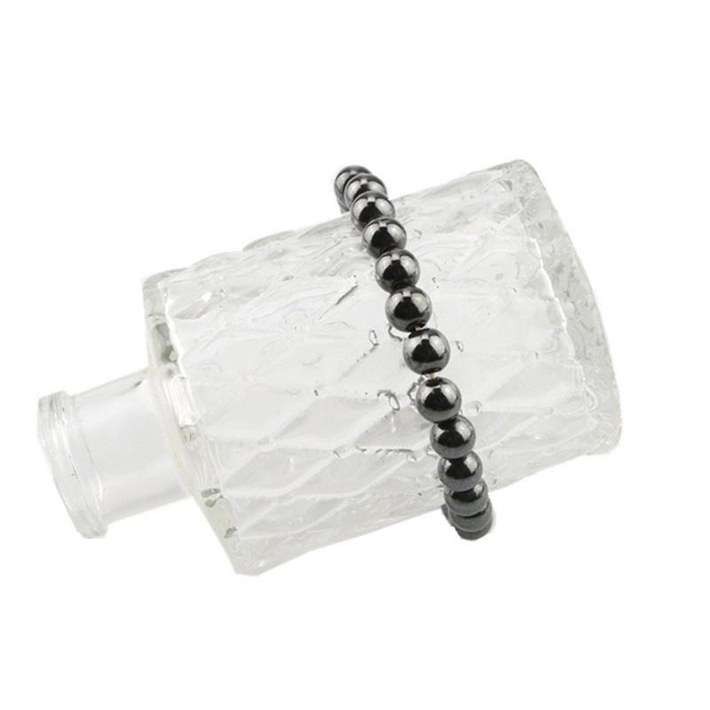 💰Kaufe Simple Beaded Elastic Magnetic Magnet Bracelet Black Therapy ...