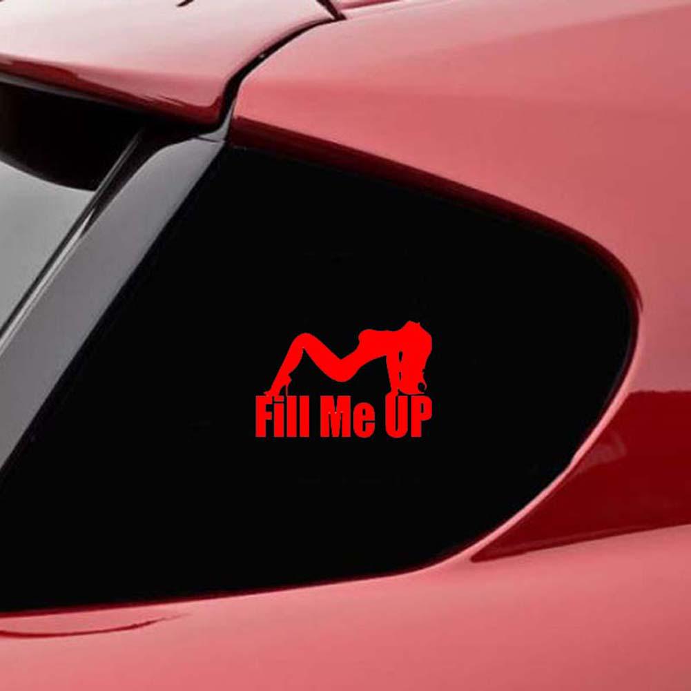 Stylish Fill Me Up Sexy Woman Car Auto Stickers Trunk Body Bumper ...
