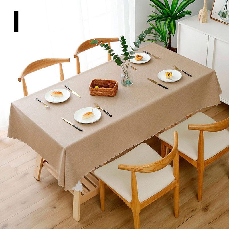 1PC Solid color Rectangular Tablecloths Home Decor Table Cover Table ...
