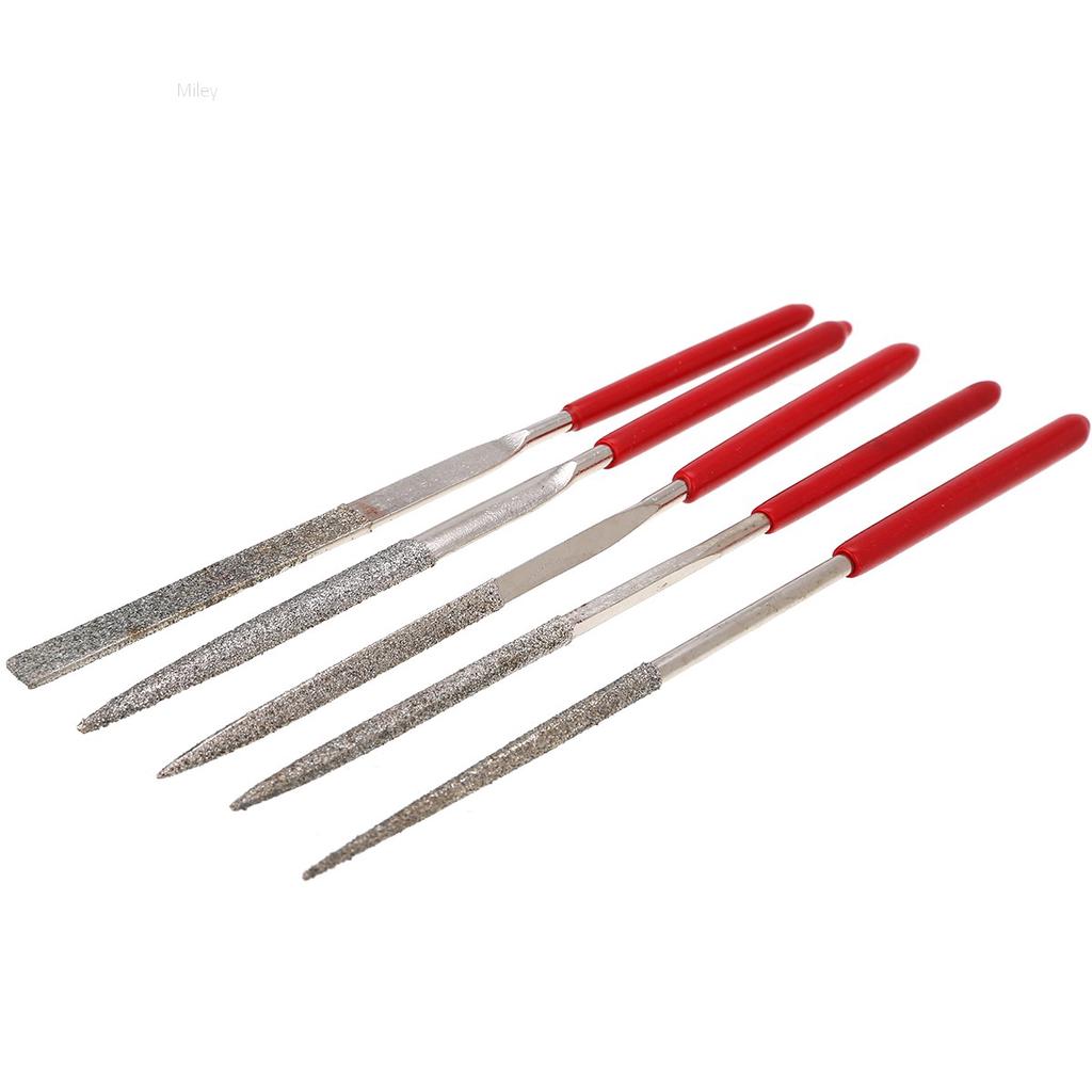 Peigu 5pcs Metal Needle Files Set Jewelry Diamond Glass Stone Wood ...