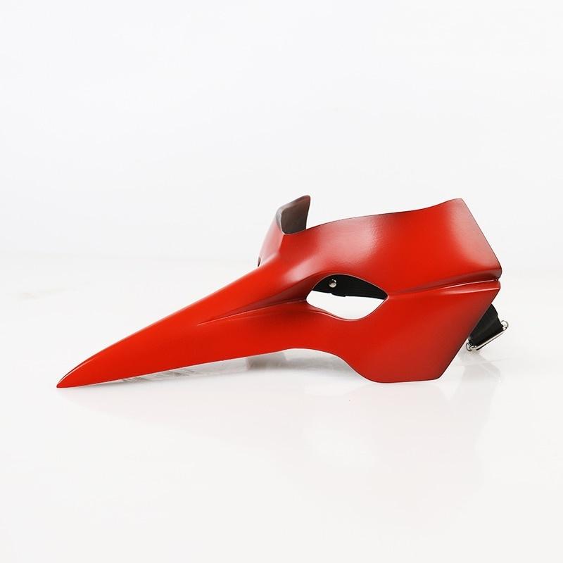 Buy Goro Akechi Mask Persona 5 Crow Persona5 Costume Accessory Long Red ...