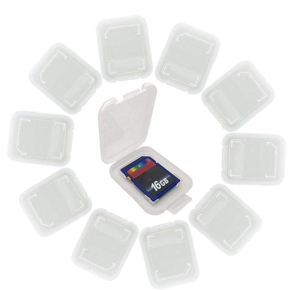 Buy 10Pcs SD SDHC Memory Card Case Holder Protector Plastic Storage ...