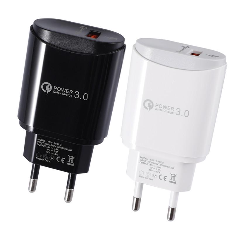 Buy Large Oval QC3.0 Single Port Fast Charge Mobile Phone Charger ...