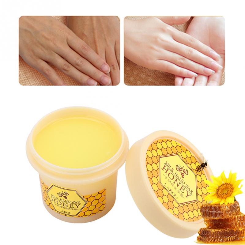 Buy 120g Milk Honey Hand Mask Wax Exfoliating Whitening Moisturizing ...