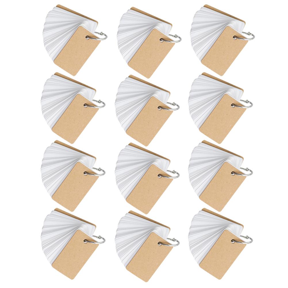 Buy 12 Pcs Memo Cards High Quality Durable Ring Notes Pads Memo Cards ...