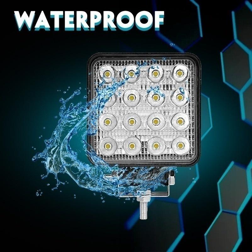 Buy 4inch 96W LED Spot Beam Lights Offroad Lamp Square Off-road Bulb ...