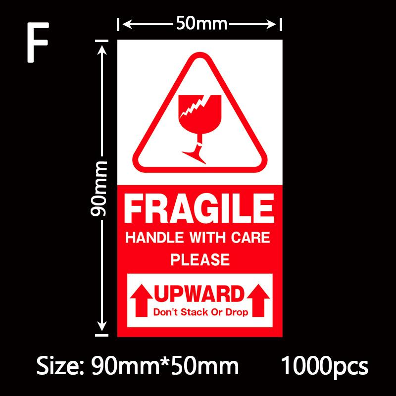 100 200 Pack Handle With Care Thank You Warning Labels 100 Or 200 Pcs ...