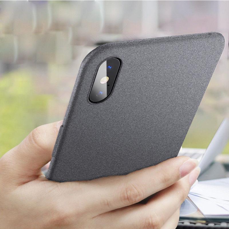 Buy Luxury Shockproof Soft TPU Sandstone Matte Phone Case Back Cover ...