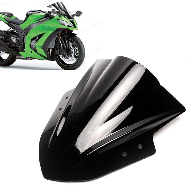Buy Motorcycle Black Windshield WindScreen for Kawasaki Ninja 300 EX300 ...