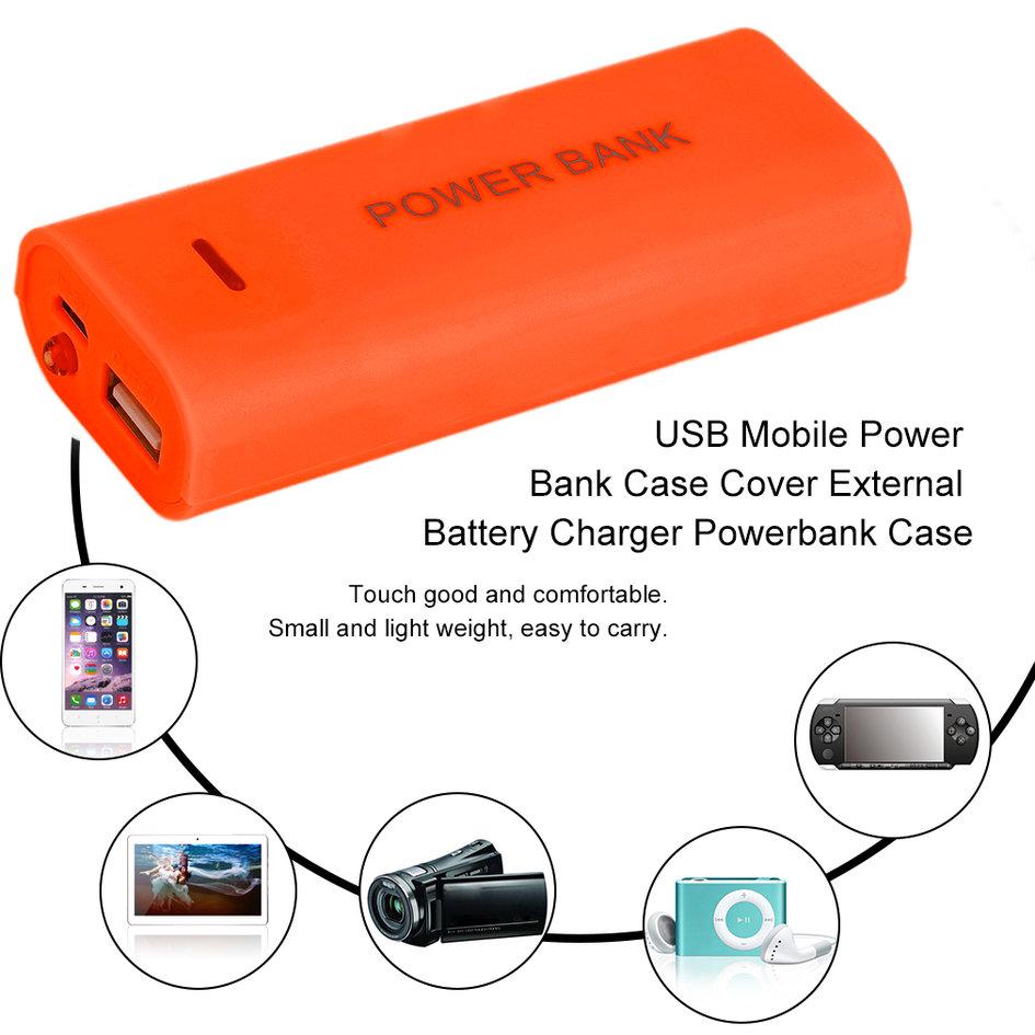 Cheap Multicolor Optional USB Mobile Power Bank Case Cover New Portable ...