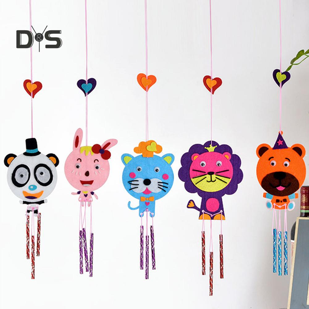 Buy DIY Handmade Cute Cartoon Wind Chime Cloth Fabric Kindergarten ...