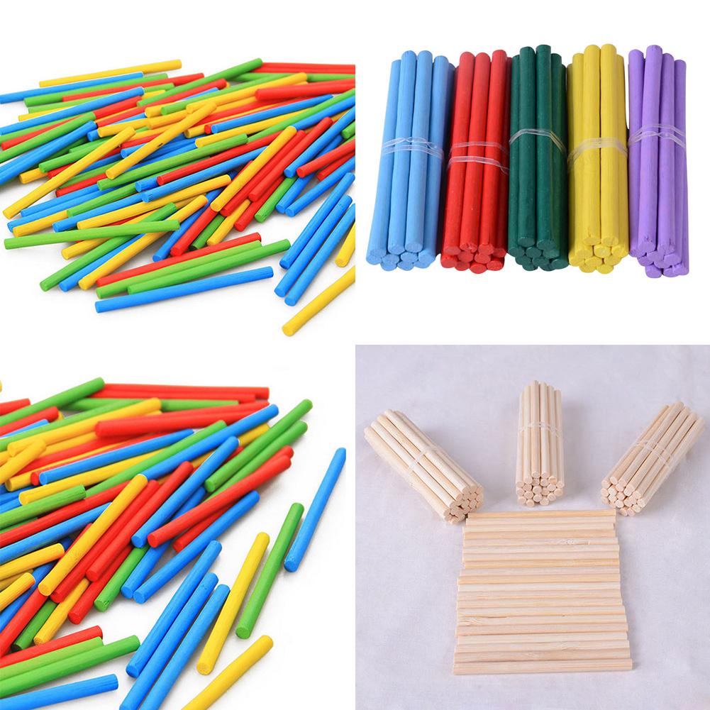 Buy 100Pieces / Set Wood Mathematics Stick Early Learning Education at ...