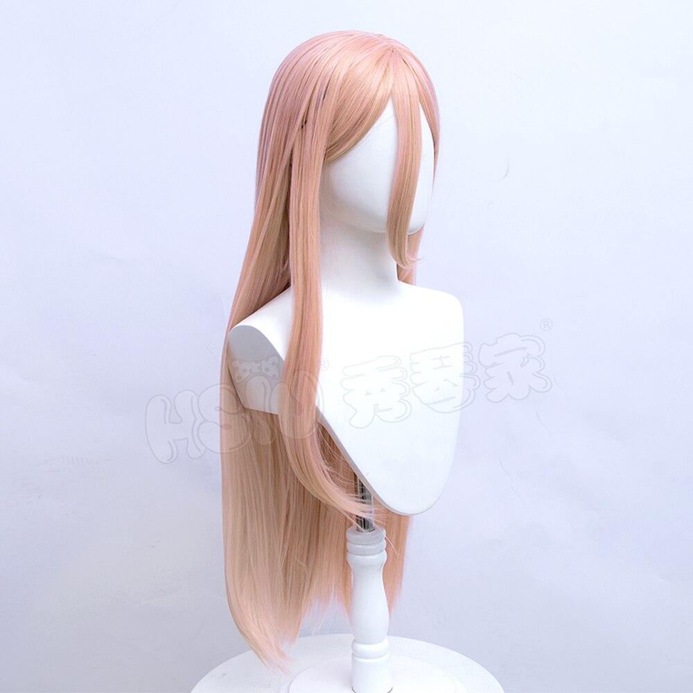 Power Cosplay Wig Anime Chainsaw Man Cosplay Pink Orange Sexy Long Hair ...