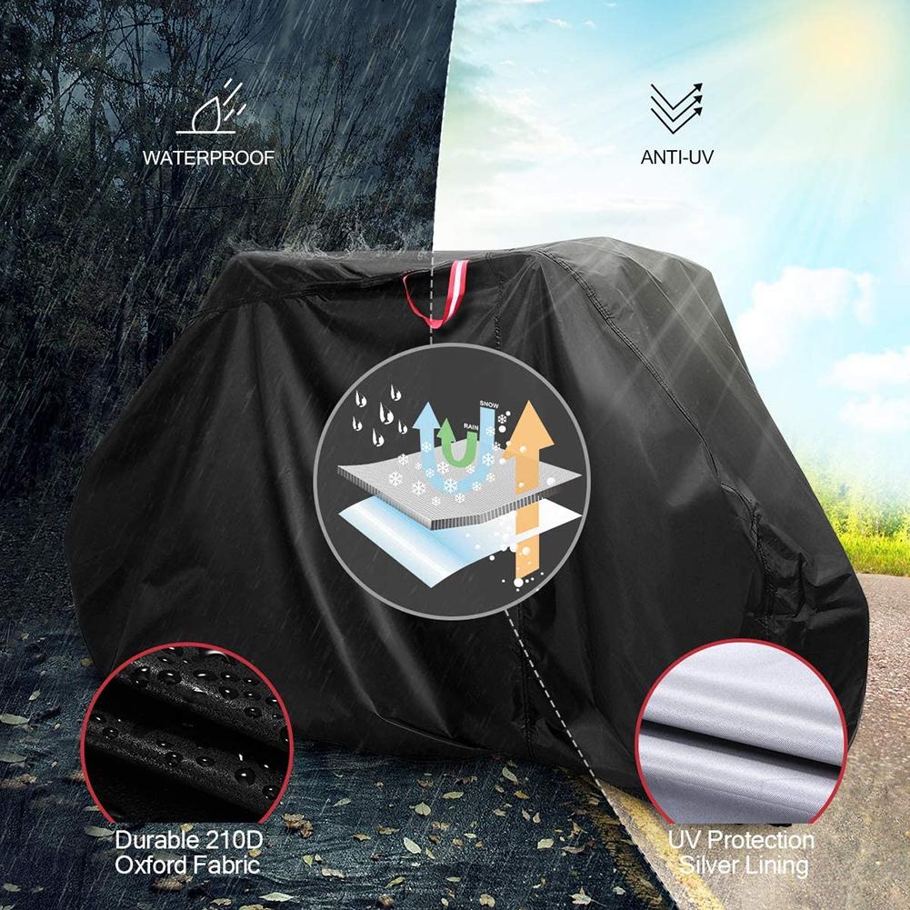 Oxford Cloth Waterproof Bike Snow Rain Cover Dustproof Bicycle ...