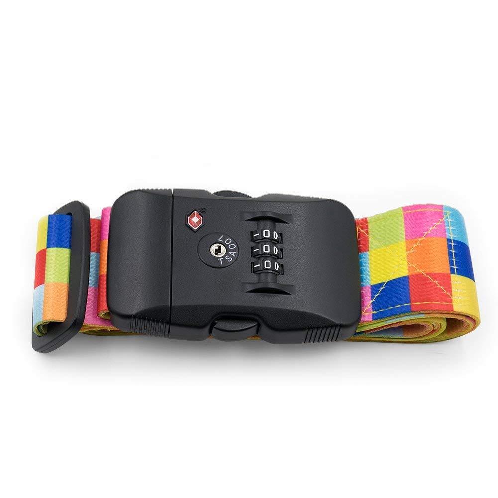 Buy Coded Lock Baggage Strap Customs Baggage Packing Strap Bundling ...