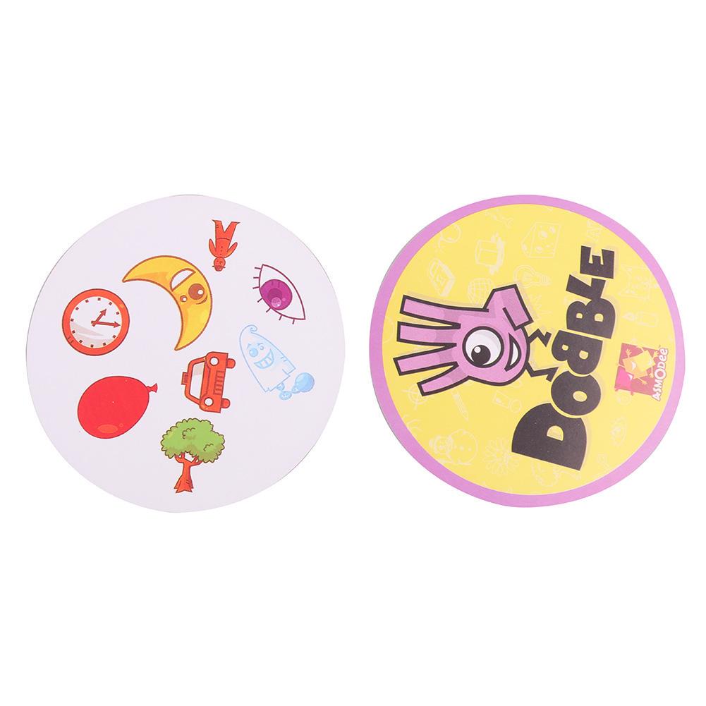 Buy 55pcs Dobble Card Game Family Party Entertainment Kids Playing ...