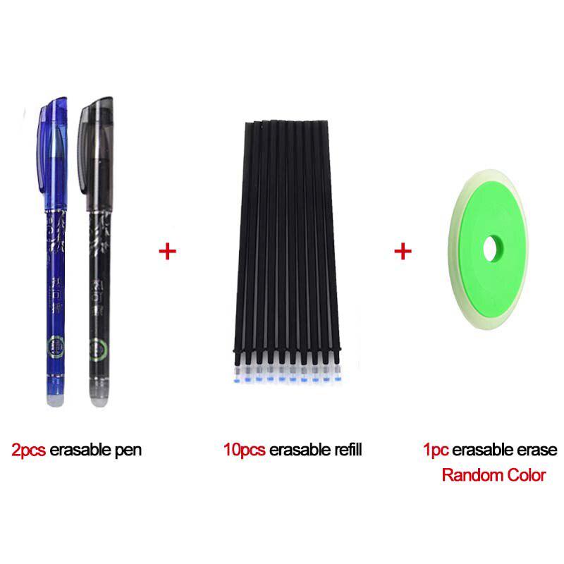 Buy Erasable Pen Set 0.5mm Blue Black Color Ink Writing Gel Pens ...