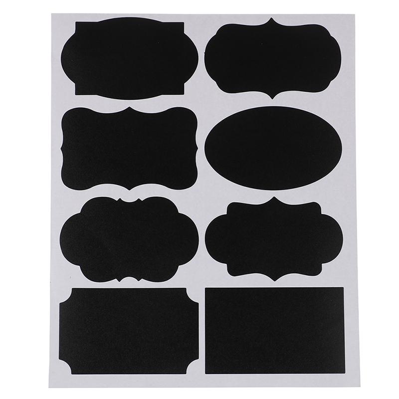 Buy 72X Jar Chalkboard Spice Blackboard Label Labels Stickers Marker ...