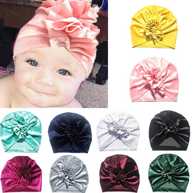 Buy India Baby Hat Newborn Lovely Elastic Turban Hats Muslim Cotton ...