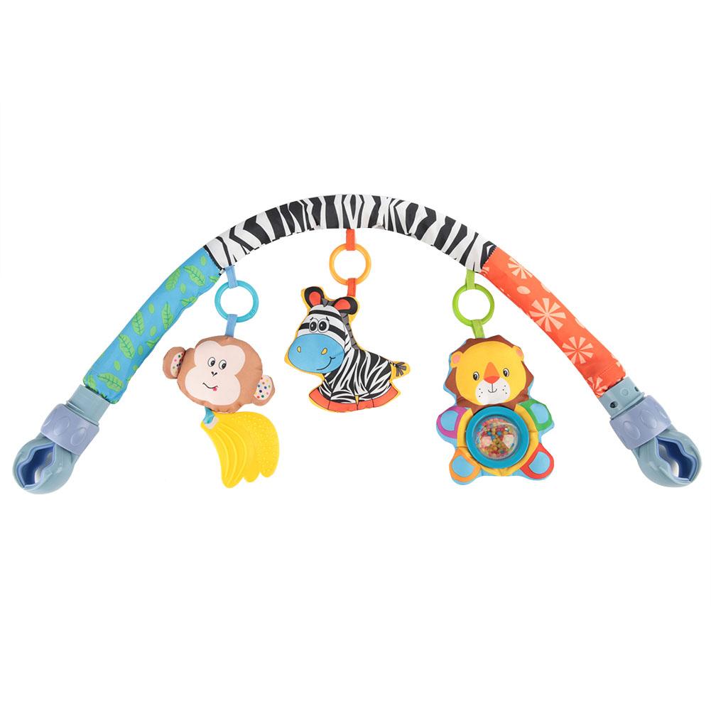 Buy Infant Baby Stroller Car Clip Hanging Rattle Rings Bell Crib Bed ...