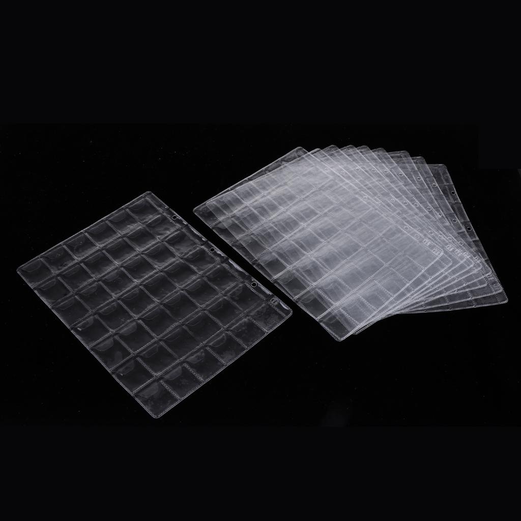 Buy 42 Pockets Classic Coin Holders Sheets Storage Collection Money ...