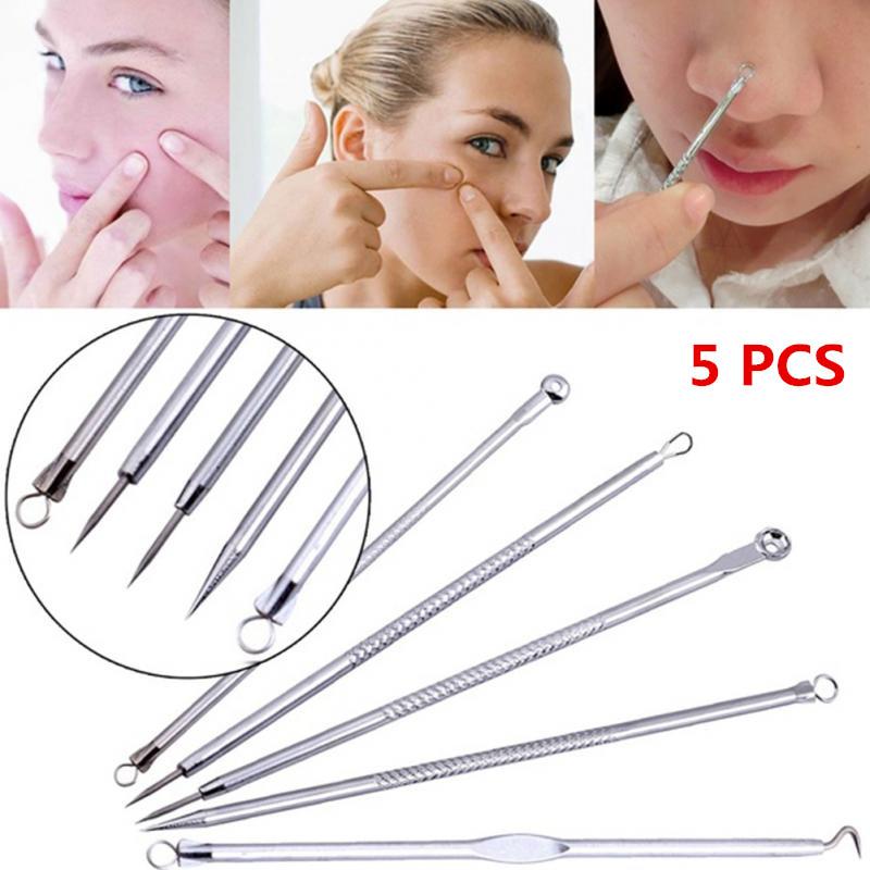 Buy 5pcs/set Acne Removal Needle Pimple Needle Blackhead Remover Acne ...