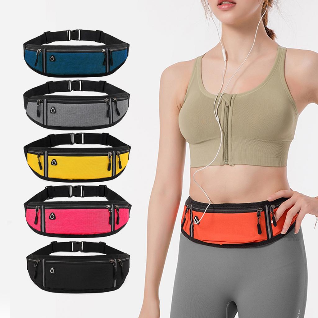 Buy Unisex Running Waist Bag With Bottle Holder Sports Travel Portable ...