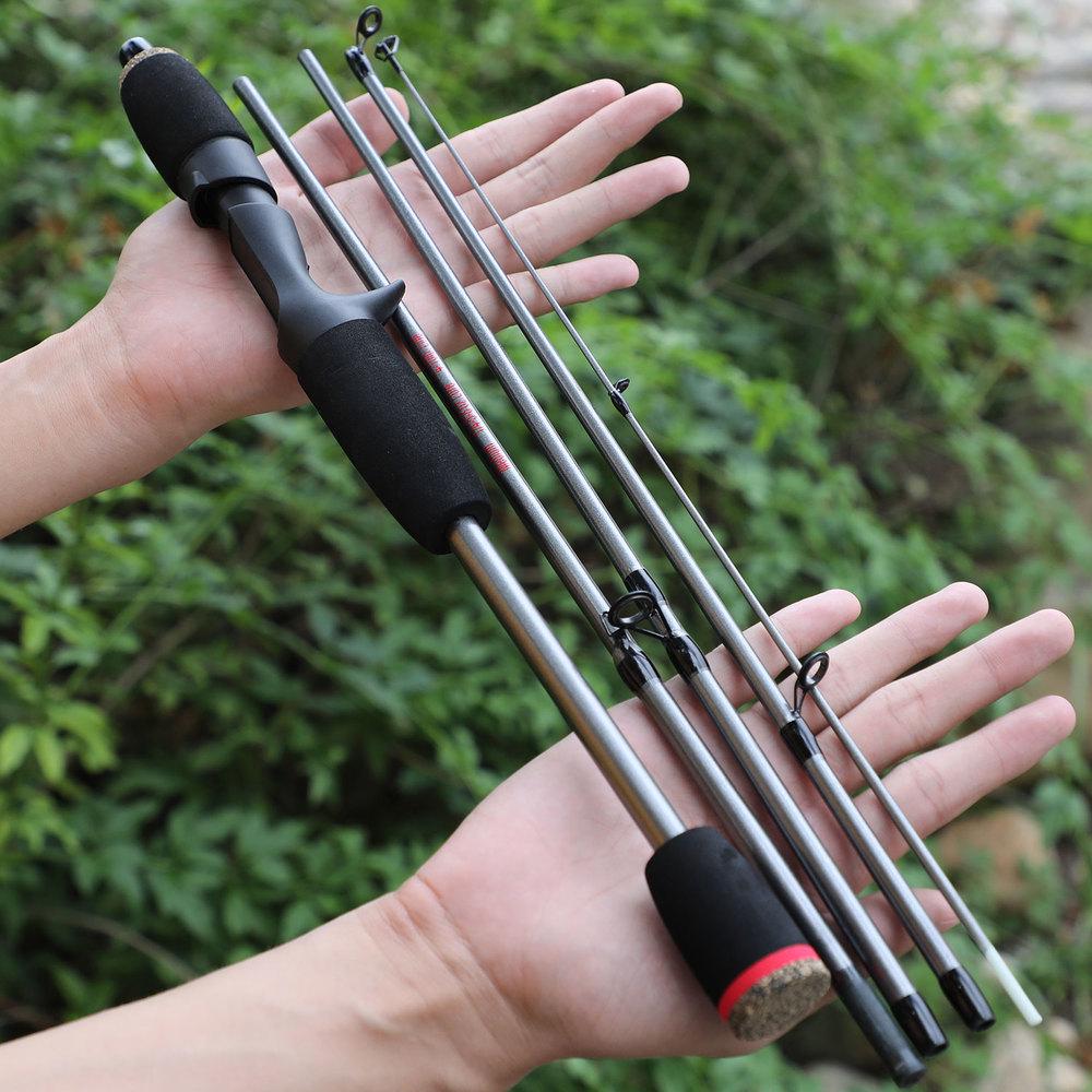 Buy Spinning Rod Casting Rod 5 Sections Fishing Rod Portable Fishing ...