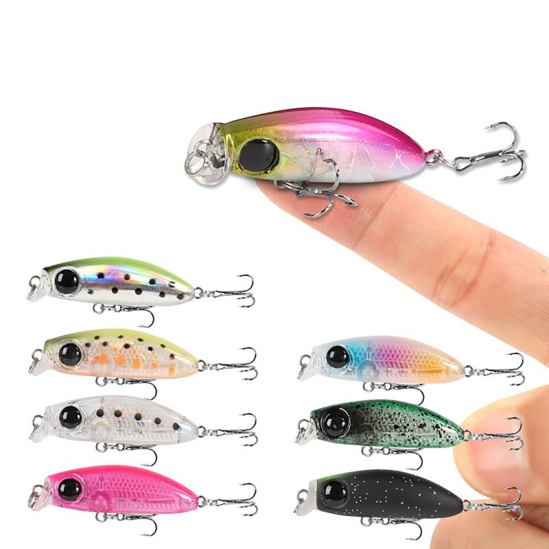 Buy 2.5g/35mm Fishing Lure Slow-sinking Mini Micro Minnow 3d Eyes ...