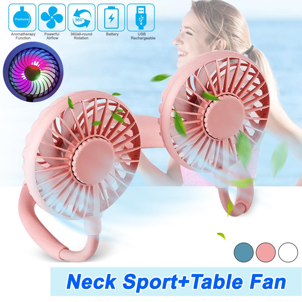 Buy Climate Equipment Fans Third Usb Portable Sports Neck Fan With Neck ...