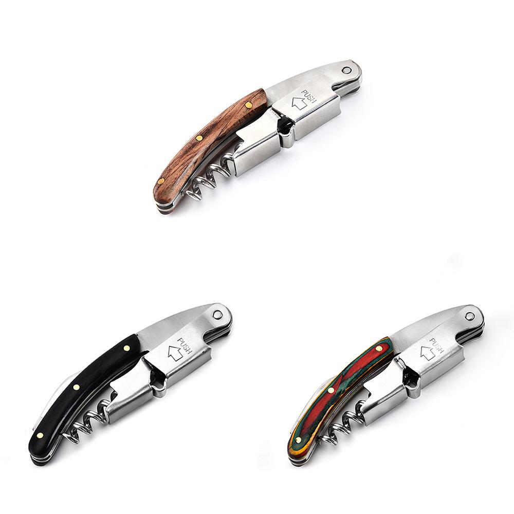 Buy Professional Wine Bottle Opener Double Hinged Beer Corkscrew Bottle ...