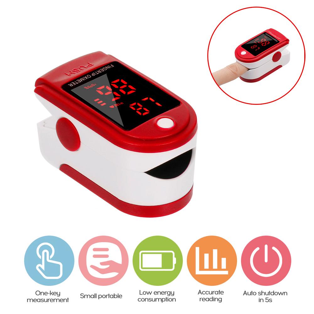 Buy Fingertip Pulse Oximeter LED Digital Display for Gauging Pulse Rate ...