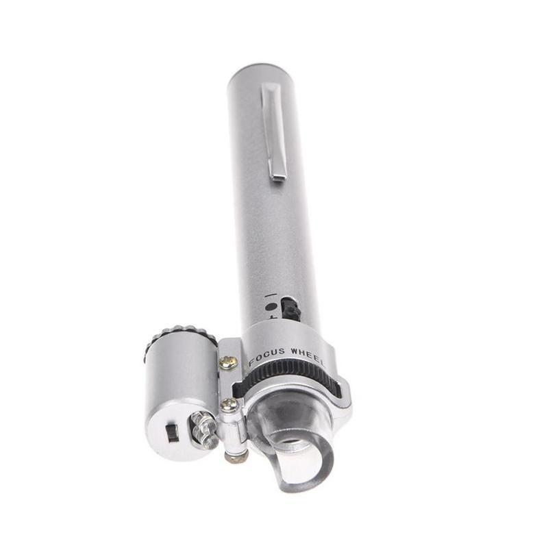 Buy 100X Jewelry Gem Handheld Pocket LED Lights Microscope Loupe ...