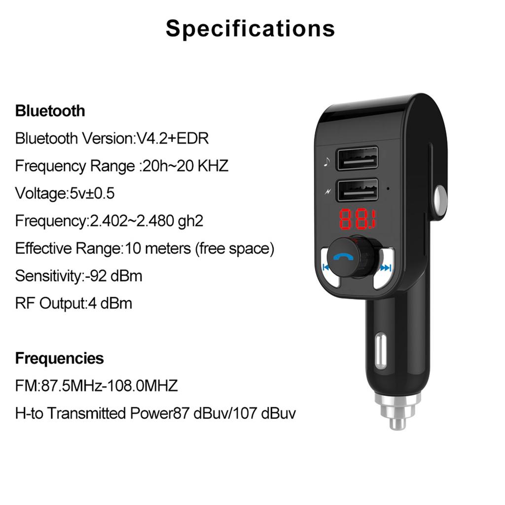 Buy Bluetooth Hands-free Car Kit HK205 FM Transmitter MP3 Player Radio ...