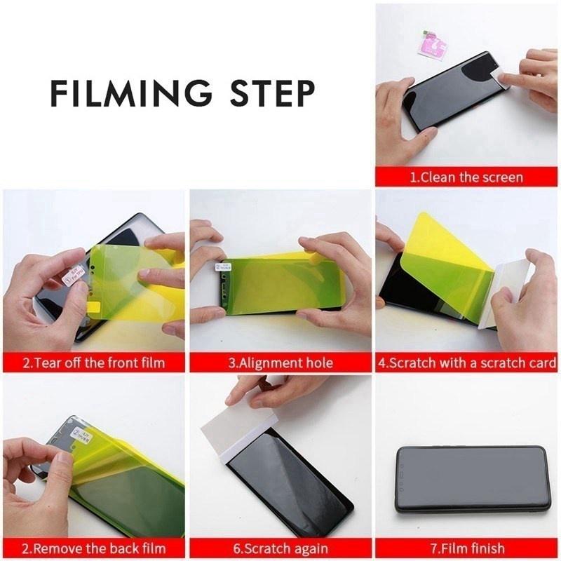 Buy 3pcs For Huawei P40Lite Y5P Y6P Y8P Full Cover Hydrogel Film Screen ...