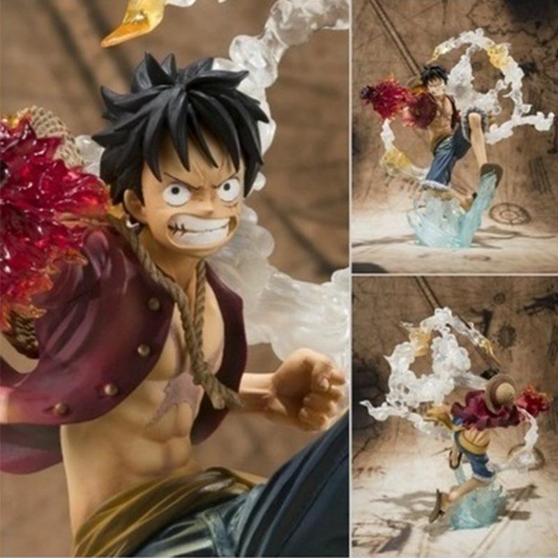 One Piece Model Anime Figure Luffy Combat Edition Rubber Fire Punch PVC ...