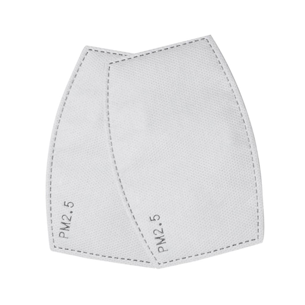 Buy 50Pcs PM2.5 Activated Carbon Filter Face Mask Breathing Insert ...