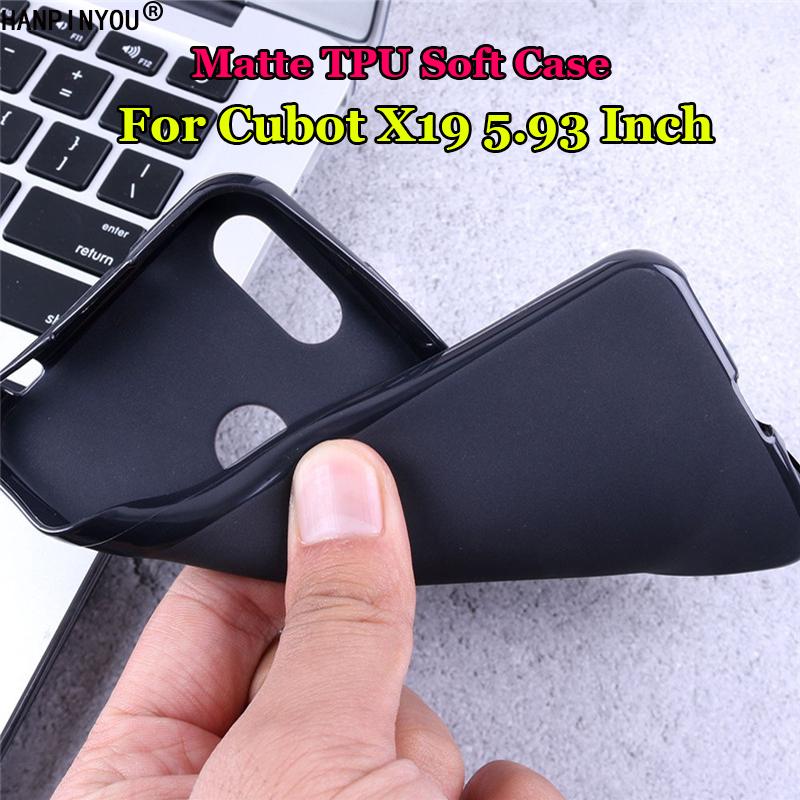 Buy For Cubot X19 5.93" Slim Soft TPU Rubber Case Gel Comfortable Matte ...