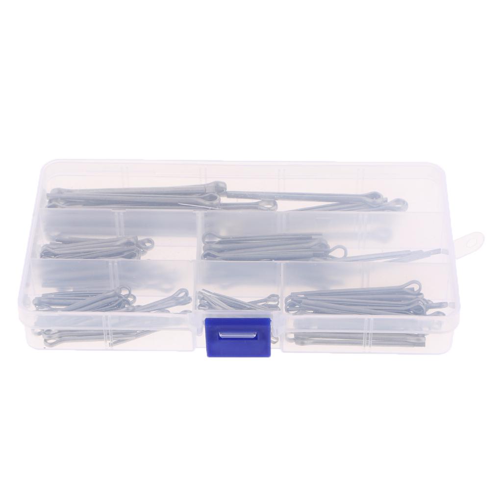 Buy 90Pcs Stainless Steel Cotter U Pin Clip Key Fastner Fitting ...